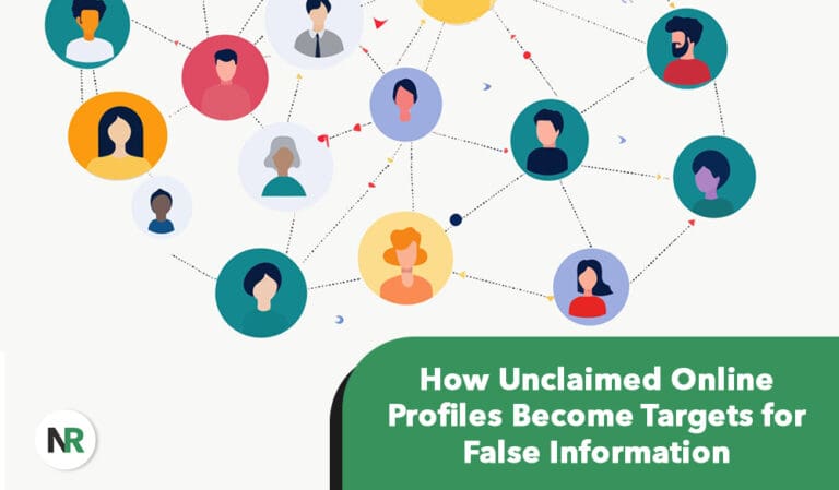 How False Information Spreads Through Unclaimed Online Profiles