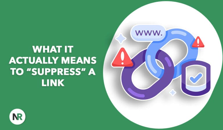 What It Really Means to Suppress a Link