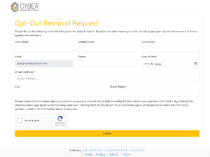 Cyber Background Checks Opt-Out Guide